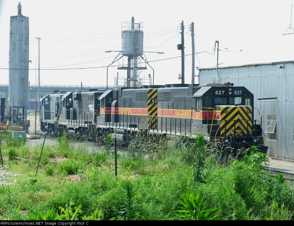 Line of IAIS Units awaiting Servicing.